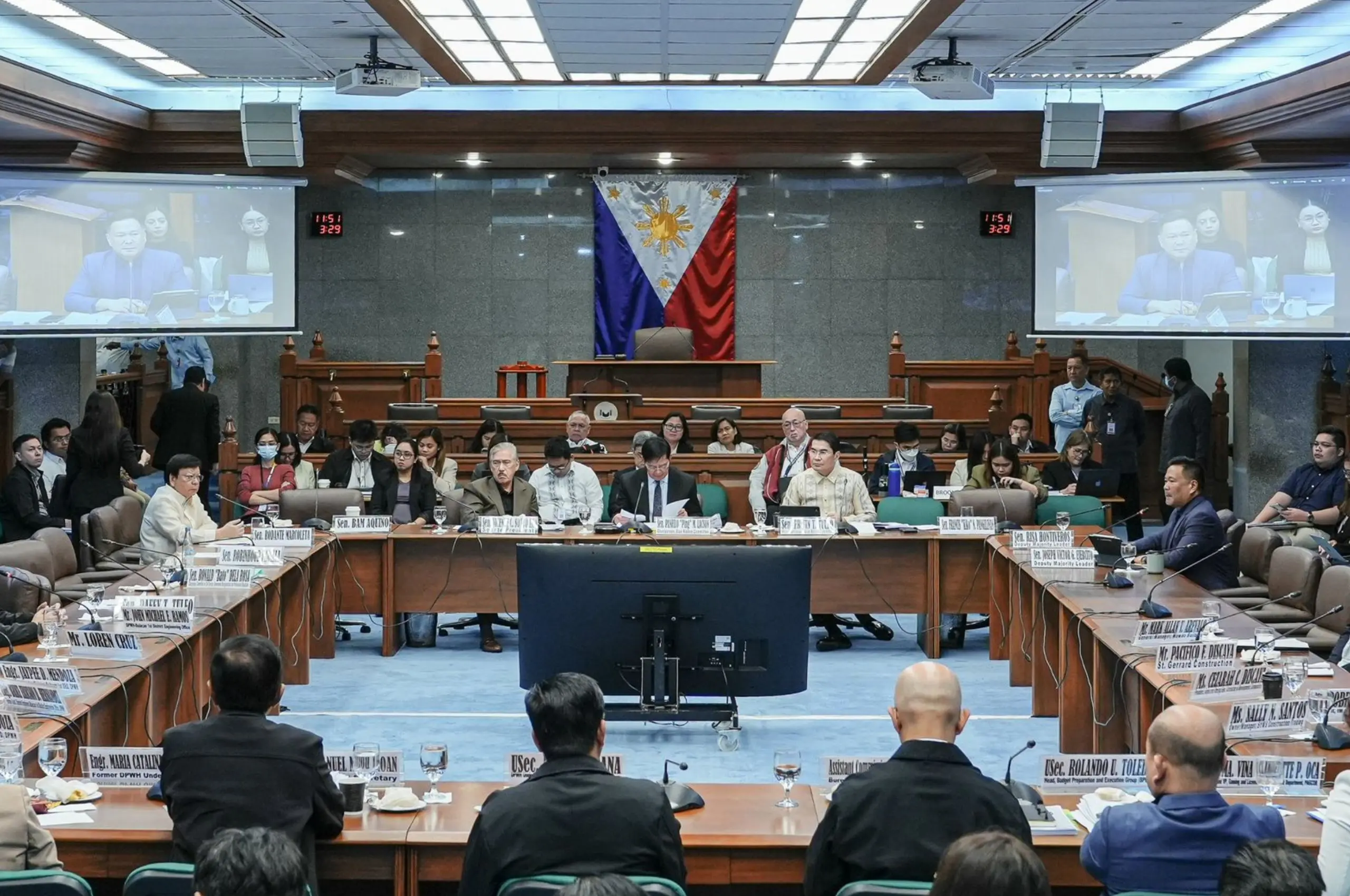 Senate Flood Control Hearing Lawmakers, Contractors List